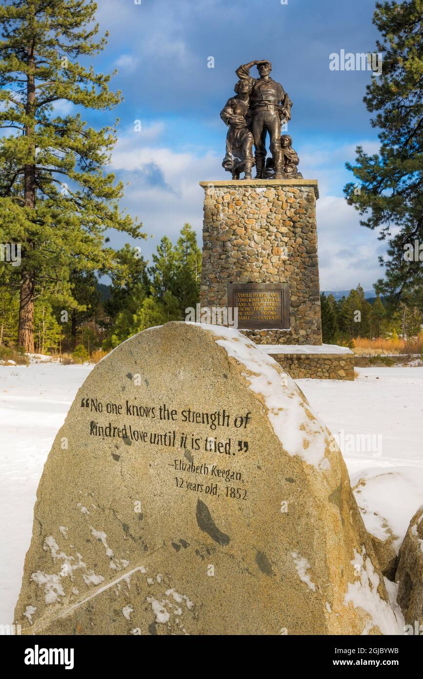 Monument to the Donner Party, Donner Memorial State Park, Truckee ...