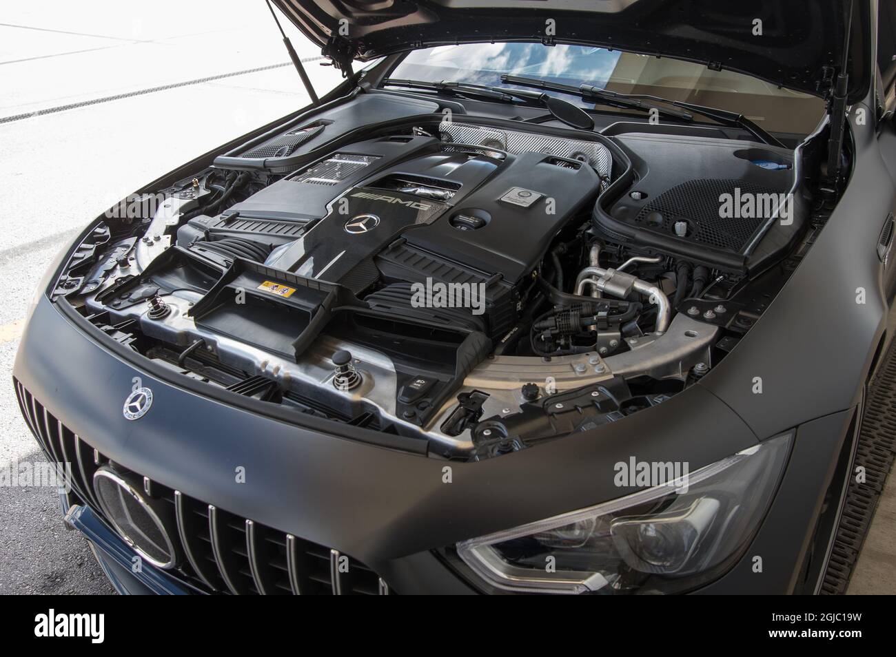 Mercedes-AMG GT 4 door CoupÃ© , car road, street communication, vehicle ...