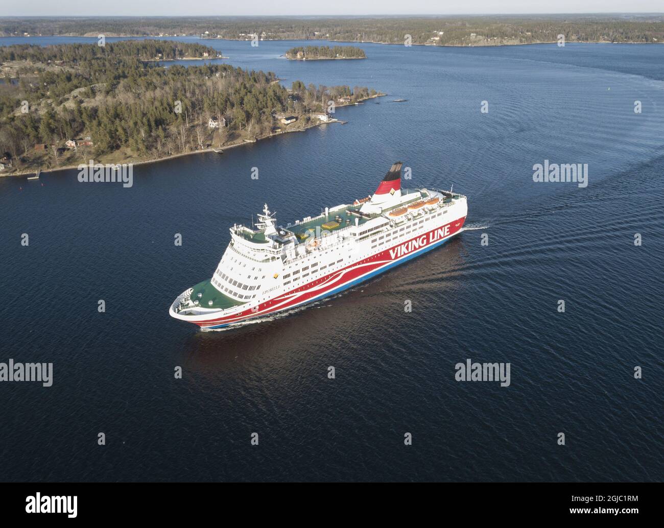 ferry, transport, ship, sea, archipelago, islands sea water lake ...