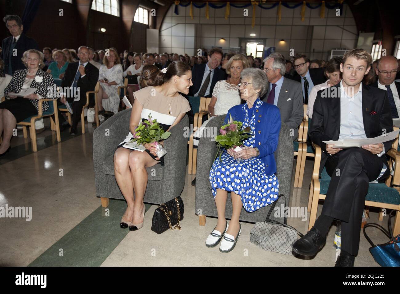 SIGTUNA 20120804 Sweden's Crown Princess Victoria, together with Nina ...