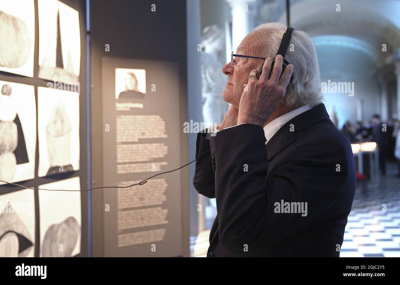 King Carl Gustaf during o the inauguration of “The Thinking Hand ...