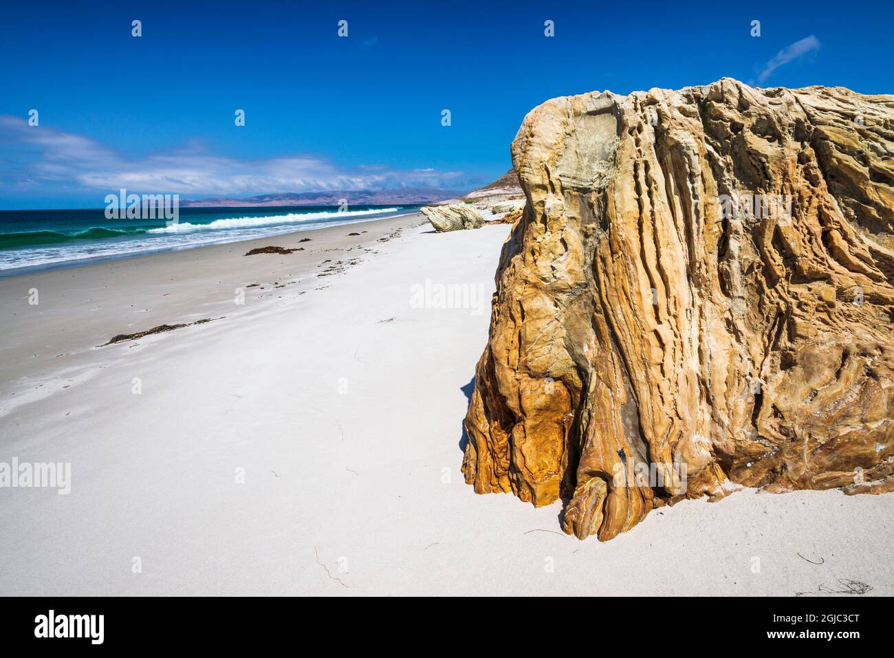 The beach at Skunk Point, Santa Rosa Island, Channel Islands National ...
