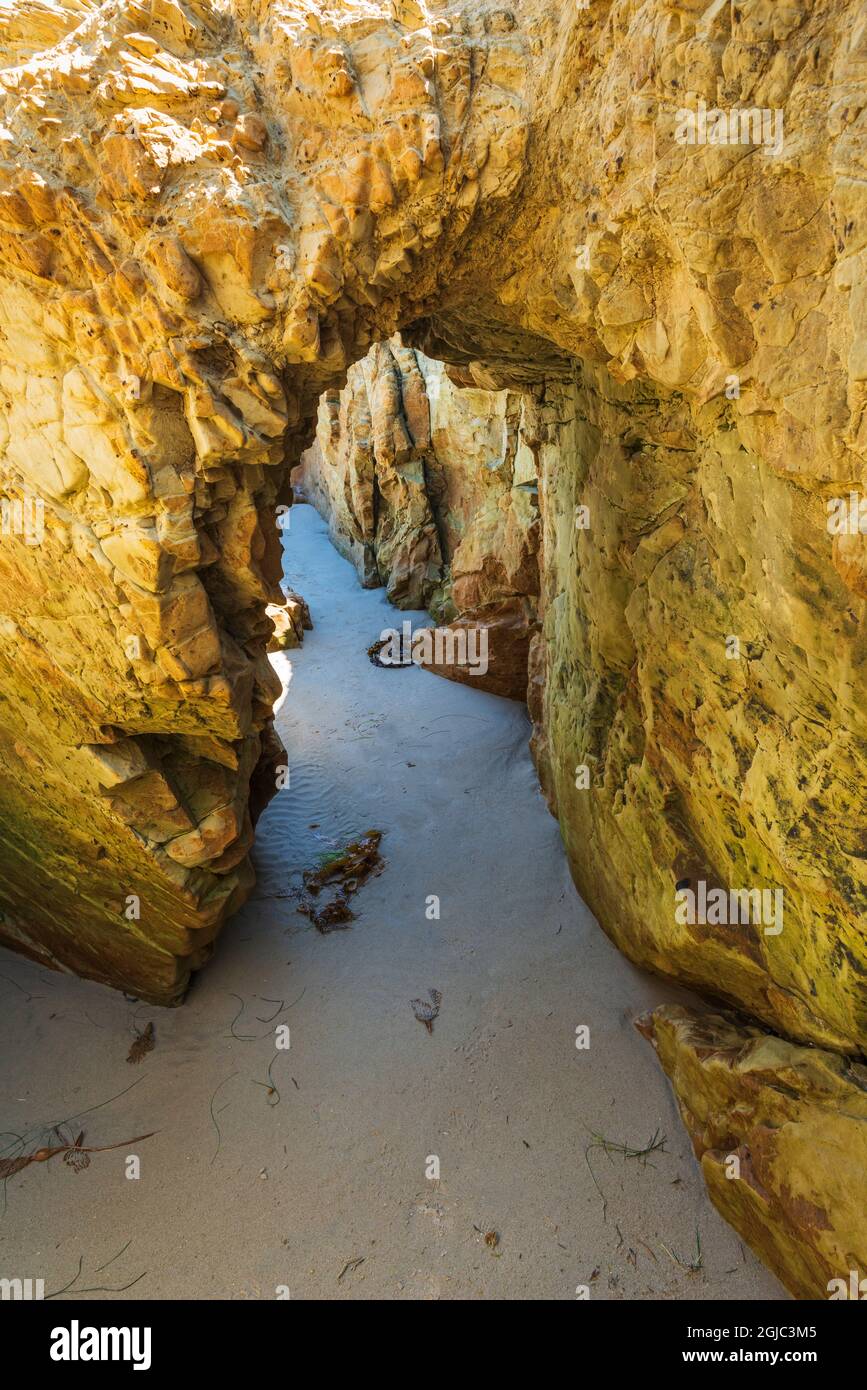Natural arch on Skunk Point Beach, Santa Rosa Island, Channel Islands ...