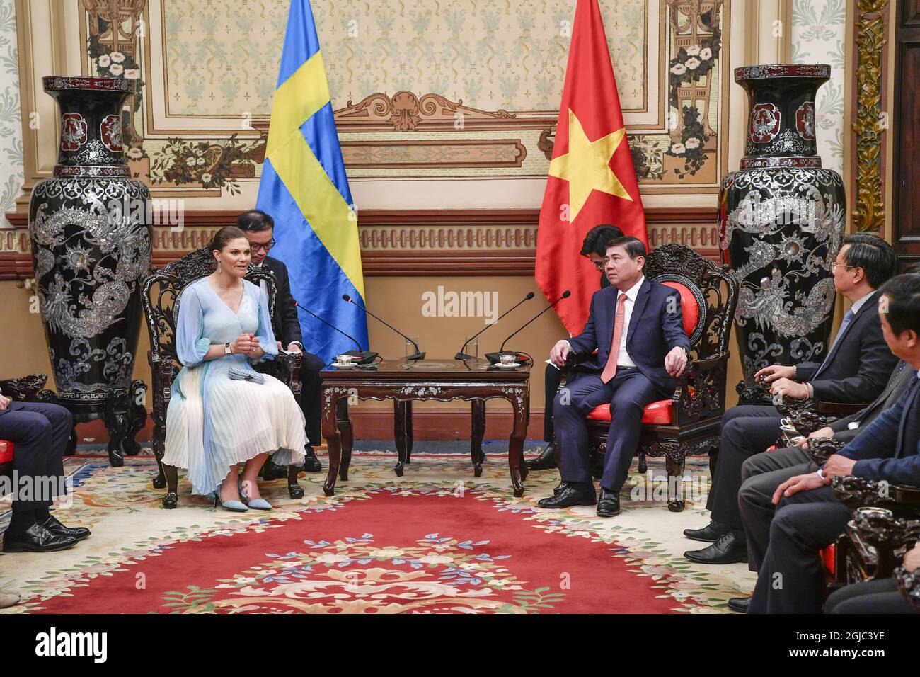 Crown Princess Victoria and Mayor Nguyen Thanh Phong in Ho Chi Minh ...