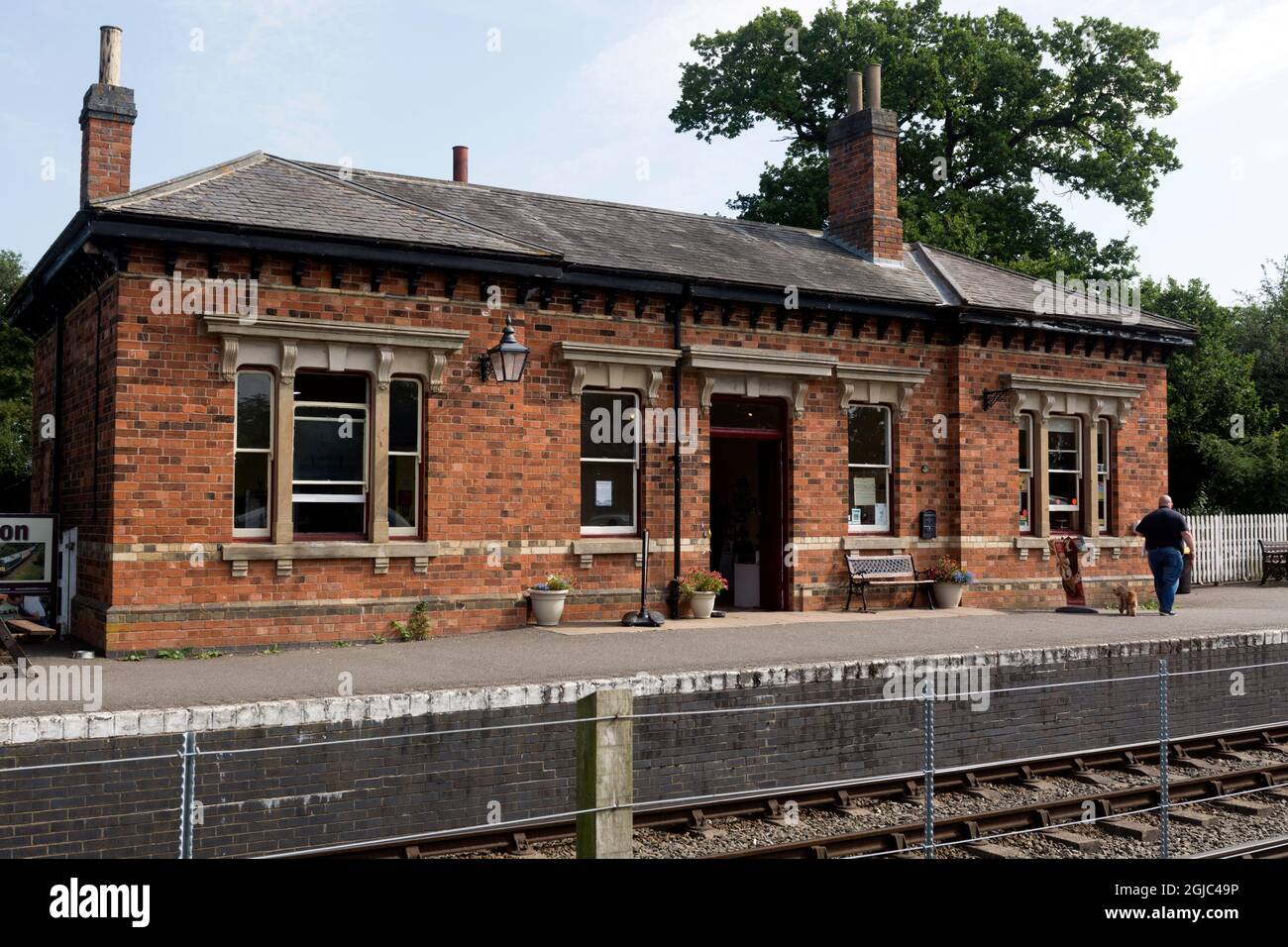 Shenton station on the Battlefield Line, Leicestershire, UK Stock Photo ...