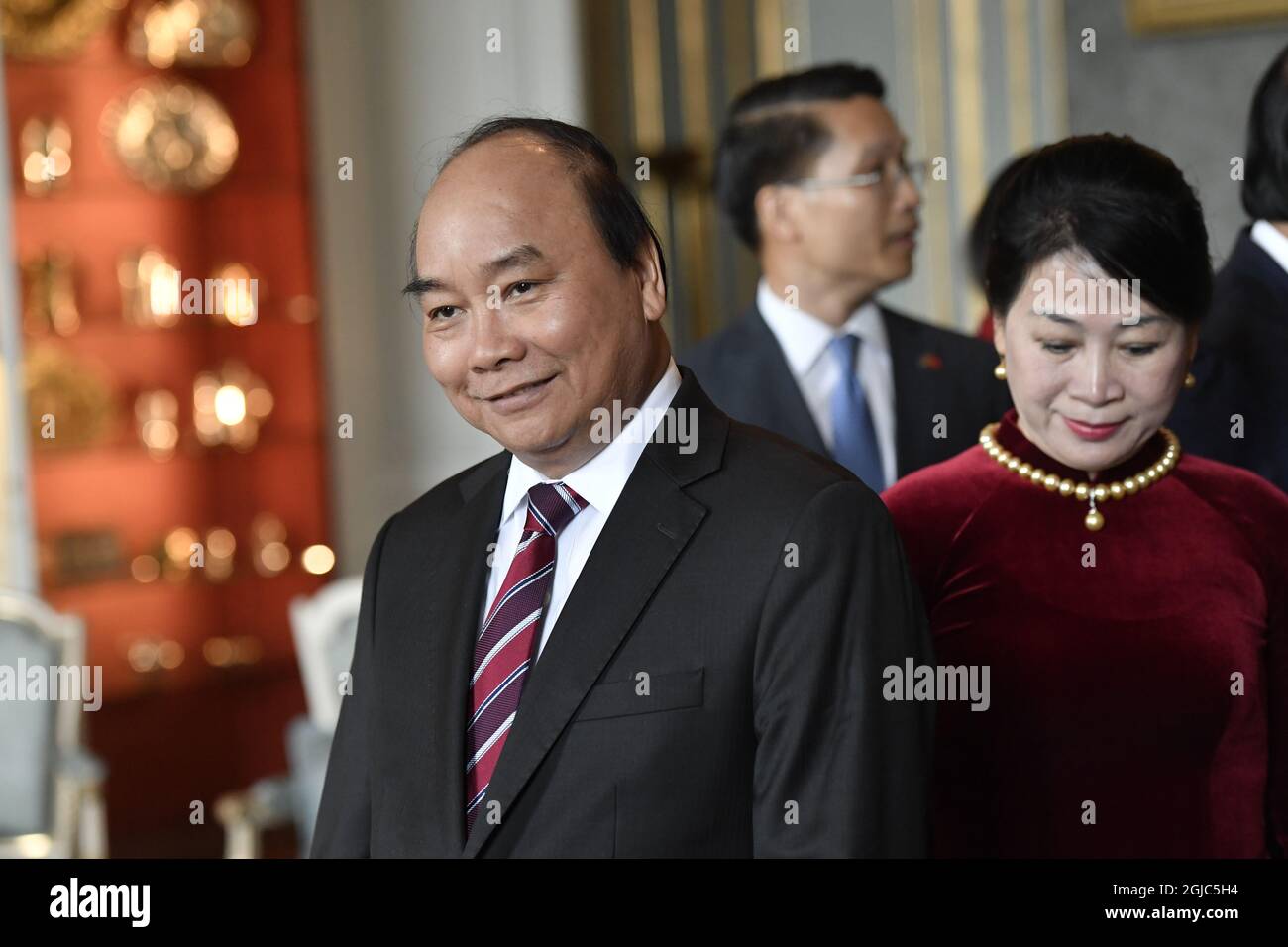 STOCKHOLM 20190527 King Carl Gustaf receives Vietnam's Prime Minister ...