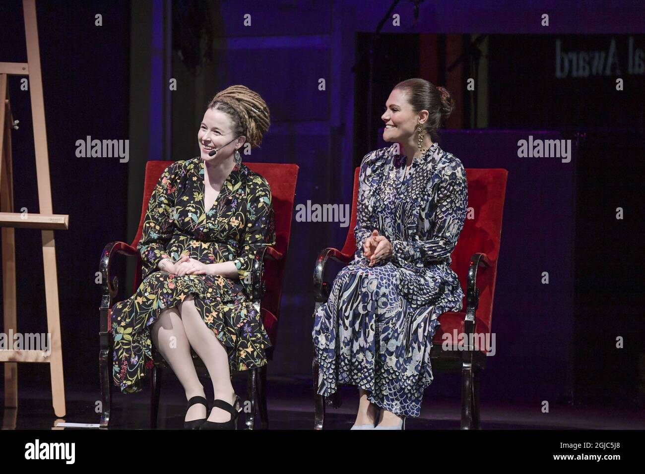 Swedish Minister of Culture Amanda Lind and Crown Princess Victoria ...