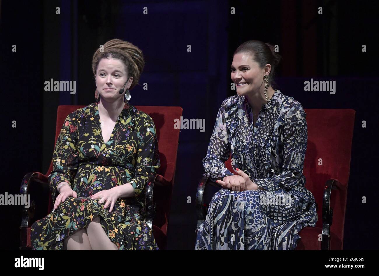 Swedish Minister of Culture Amanda Lind and Crown Princess Victoria ...