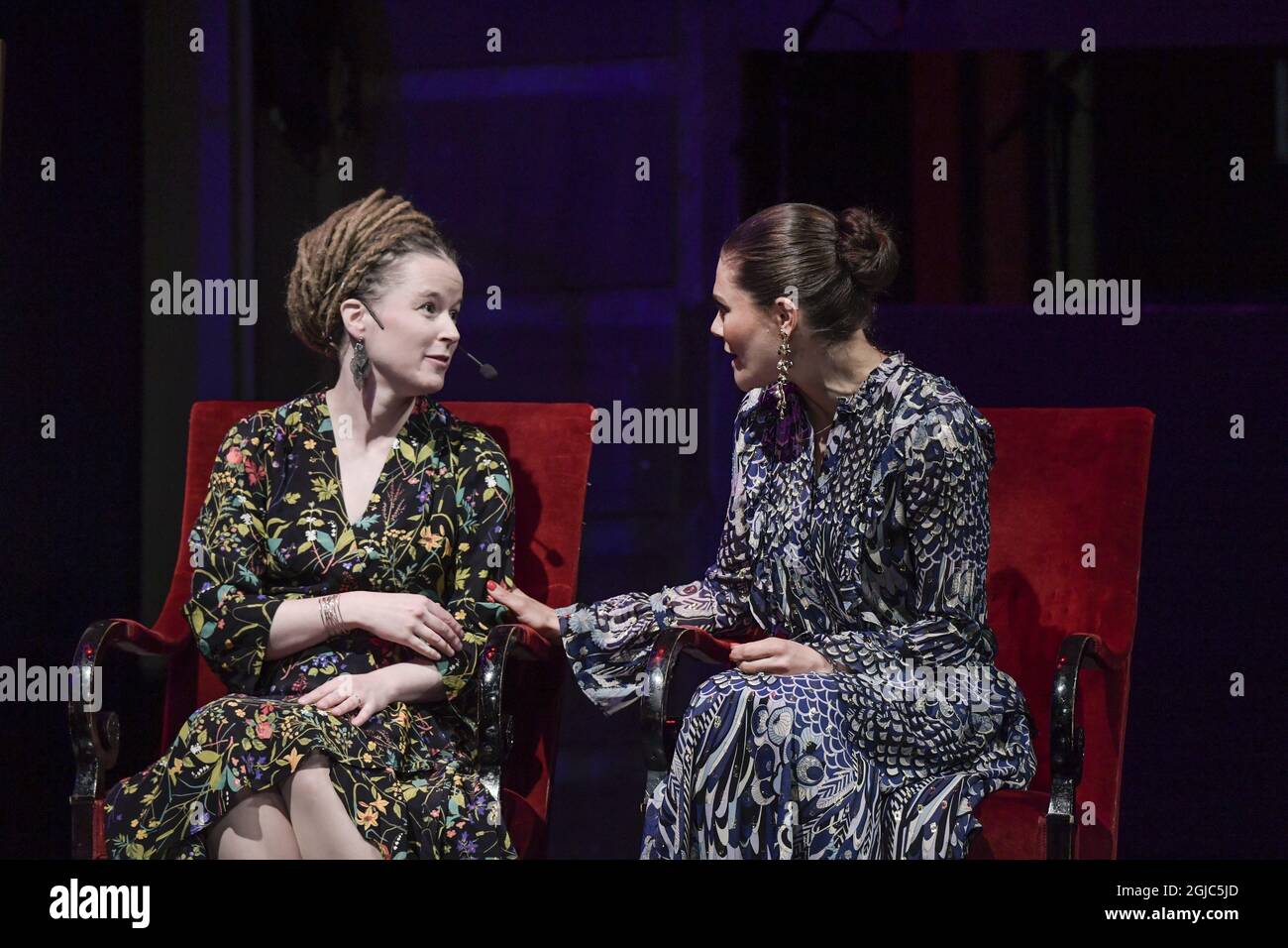 Swedish Minister of Culture Amanda Lind and Crown Princess Victoria ...