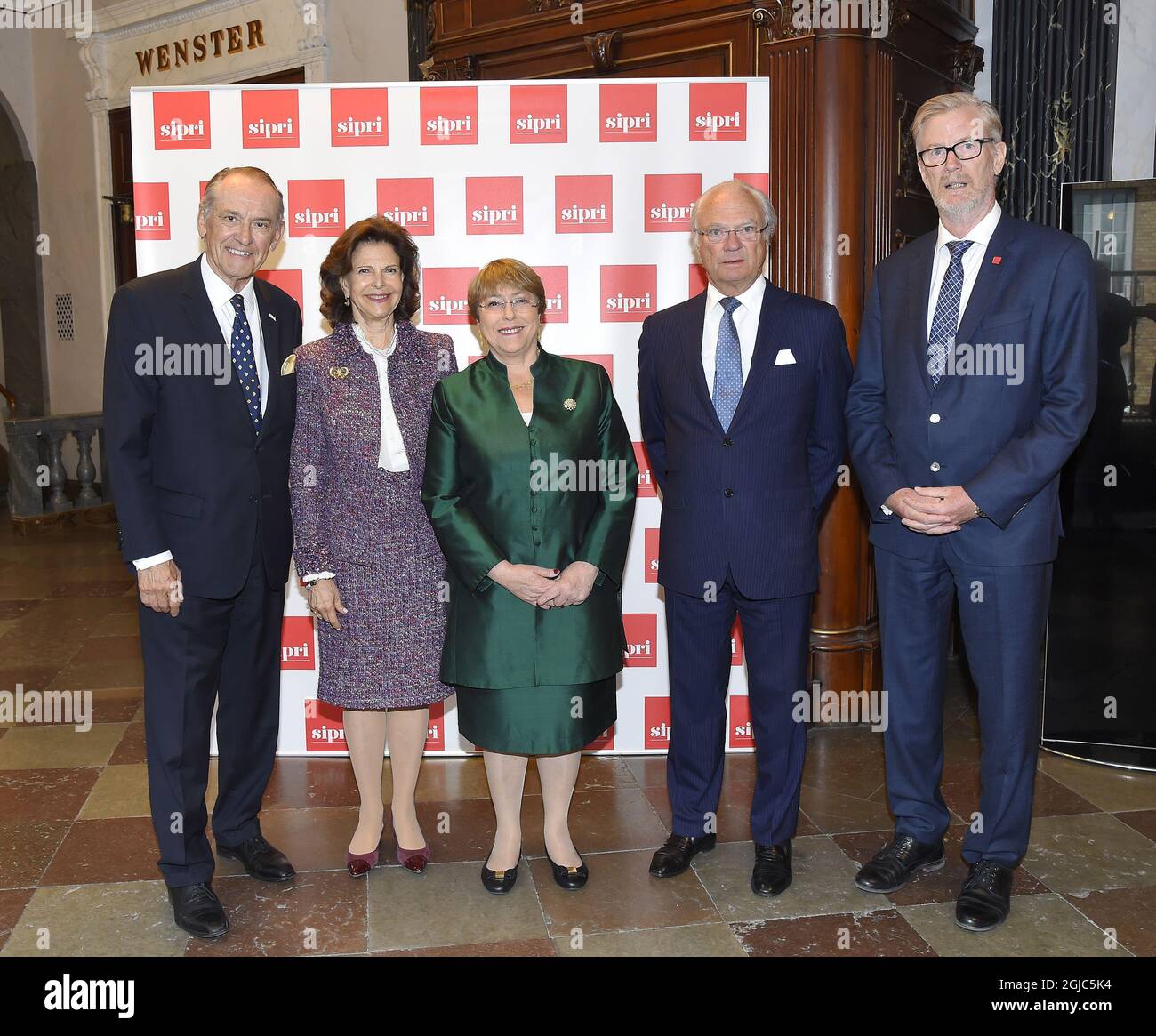 Jan Eliasson, Queen Silvia, Michelle Bachelet, King Carl XVI Gustaf ...