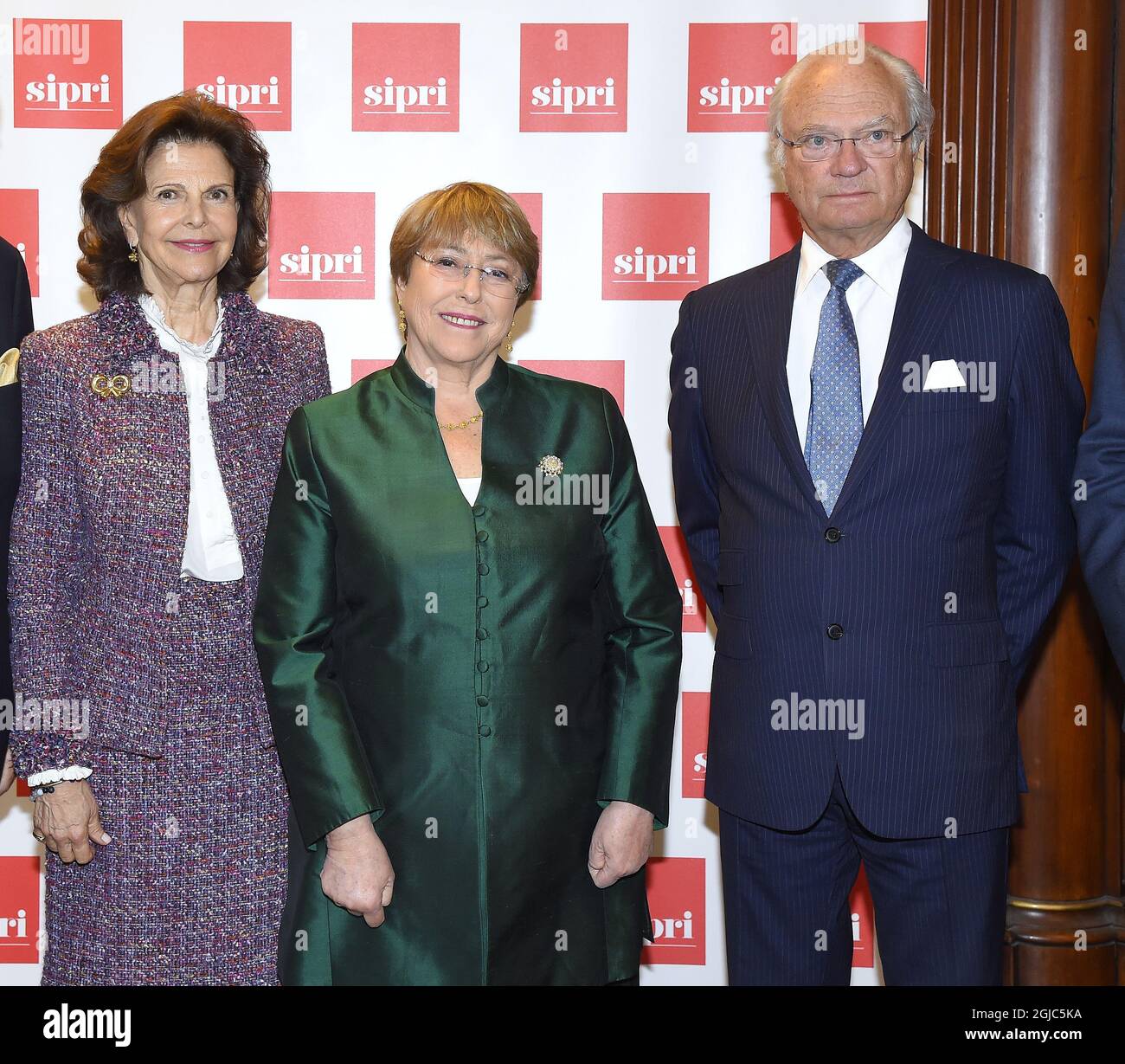 Queen Silvia, Michelle Bachelet, King Carl XVI Gustaf Attendance at ...