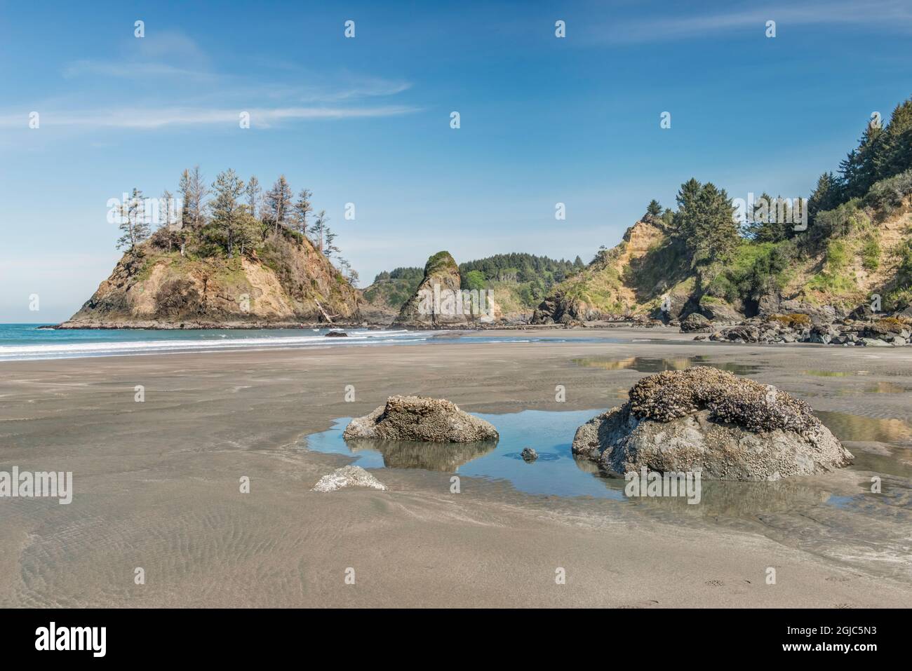California, Trinidad Beach State Park, Trinidad Beach Stock Photo - Alamy