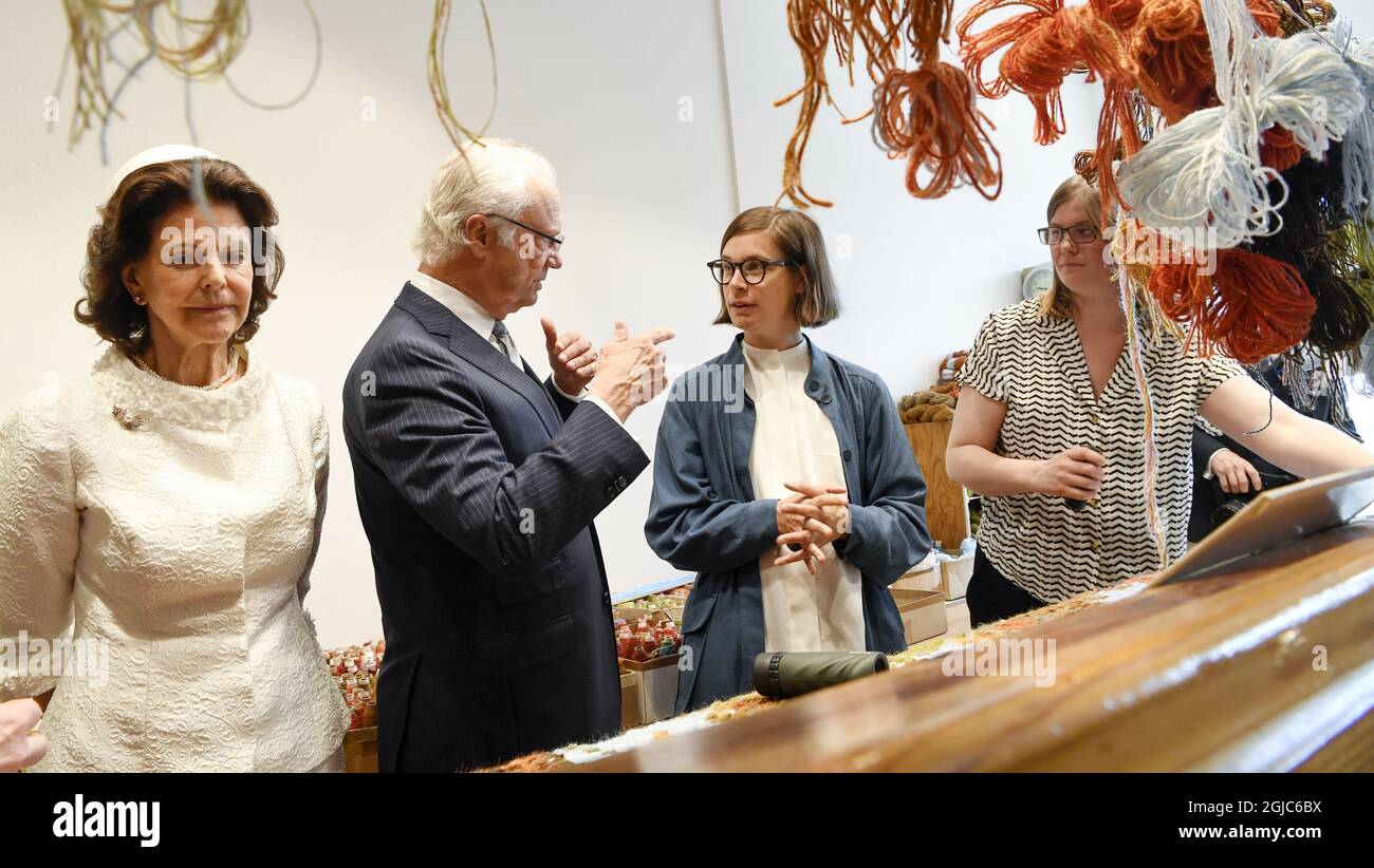 BORLANGE 20190606 Sweden's King Carl XVI Gustaf and Queen Silvia visit ...