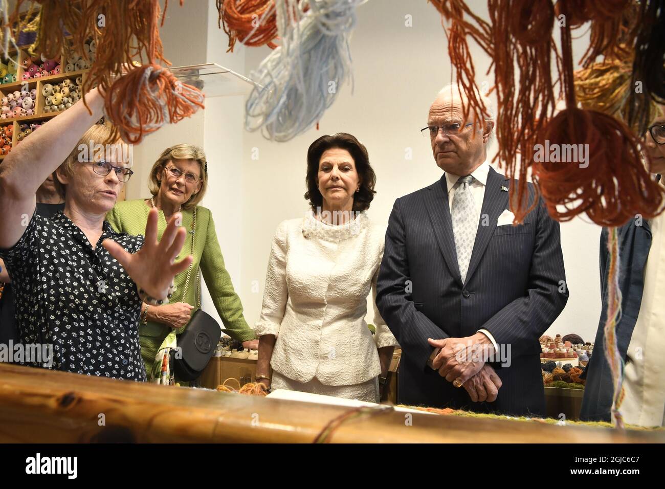 BORLANGE 20190606 Sweden's King Carl XVI Gustaf and Queen Silvia visit ...