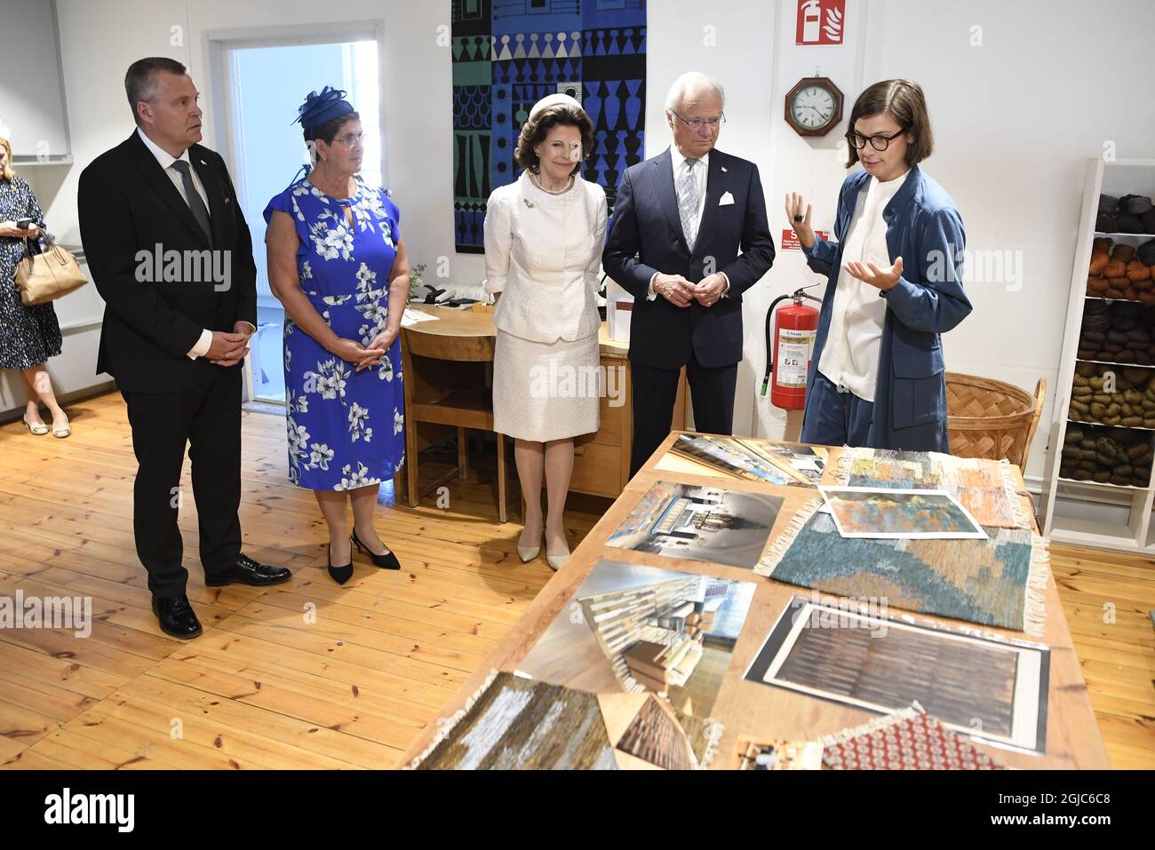 BORLANGE 20190606 Sweden's King Carl XVI Gustaf and Queen Silvia visit ...