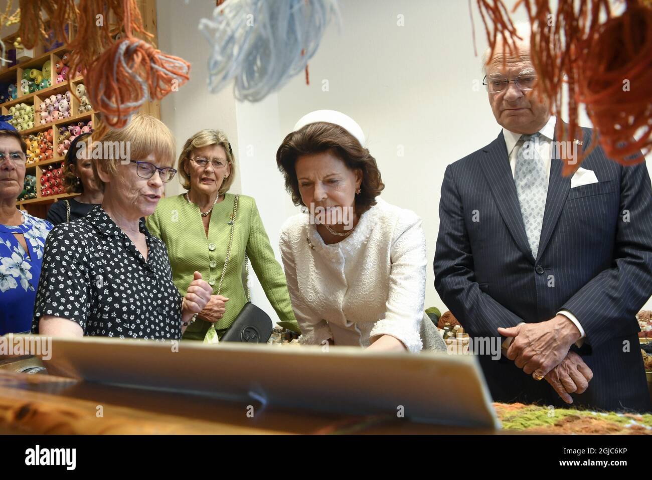 BORLANGE 20190606 Sweden's King Carl XVI Gustaf and Queen Silvia visit ...