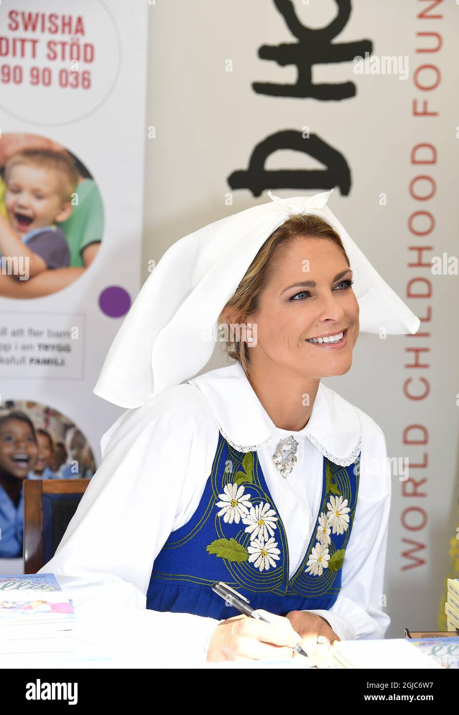 Princess Madeleine book signing at the Royal Palace in Stockholm ...