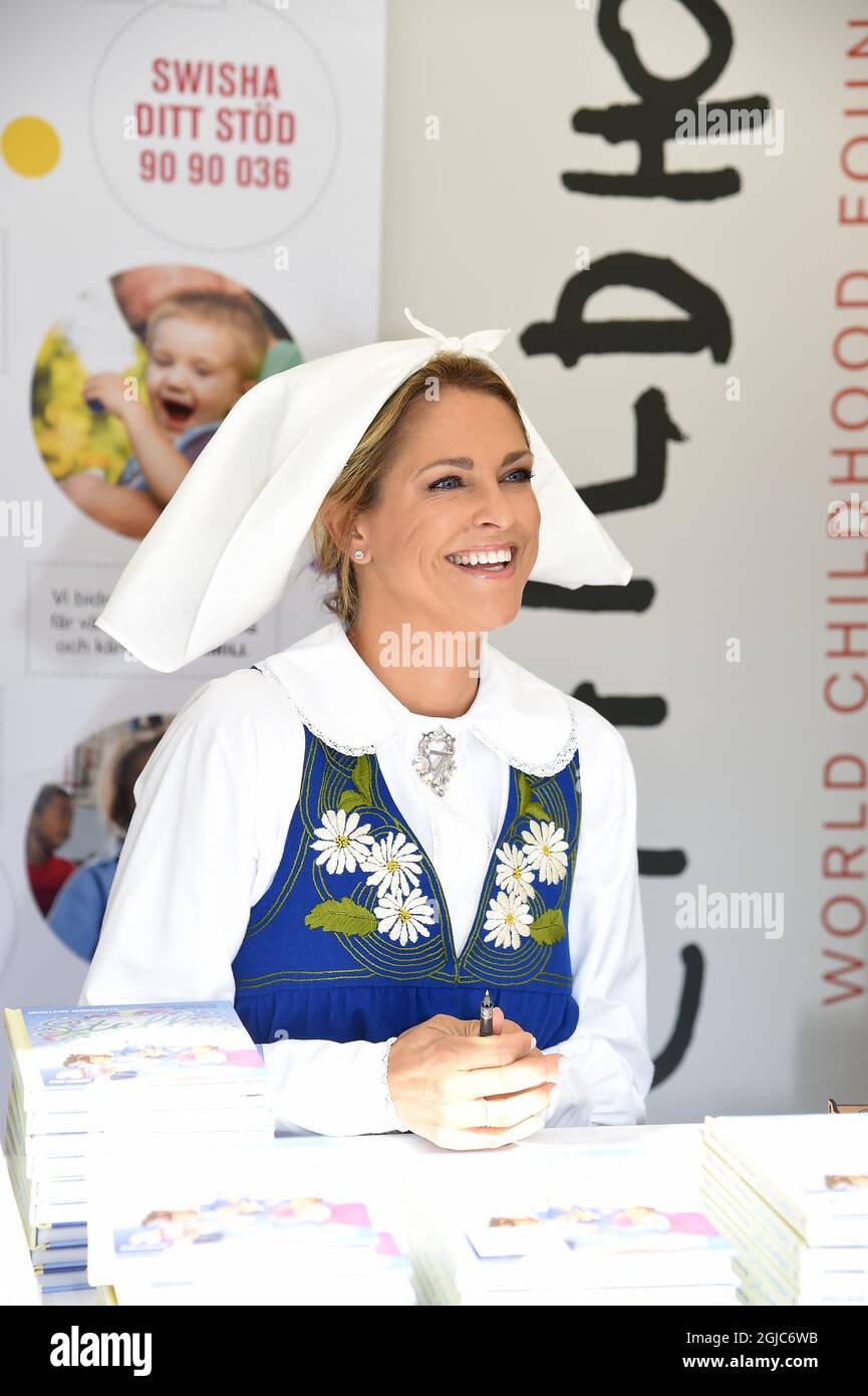 Princess Madeleine book signing at the Royal Palace in Stockholm ...