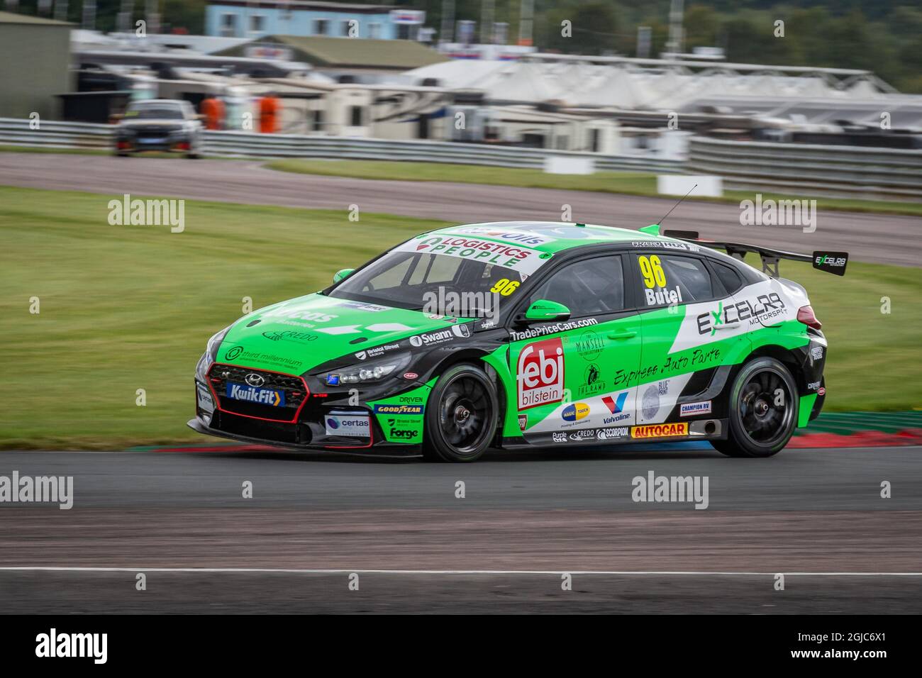 Jack Butel in a Hyundai i30N at the BTCC event at Thruxton in August ...