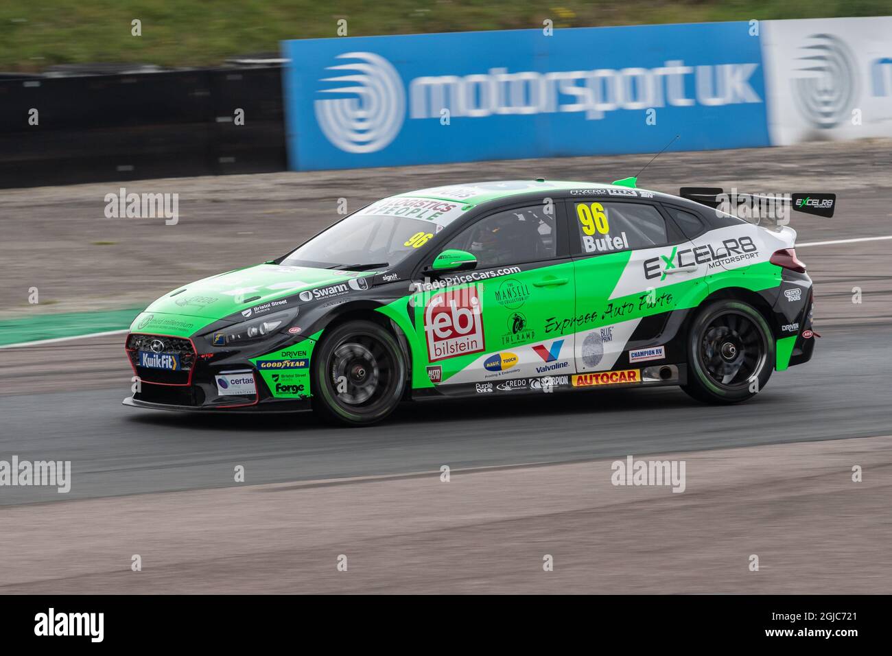 Jack Butel in a Hyundai i30N at the BTCC event at Thruxton in August ...