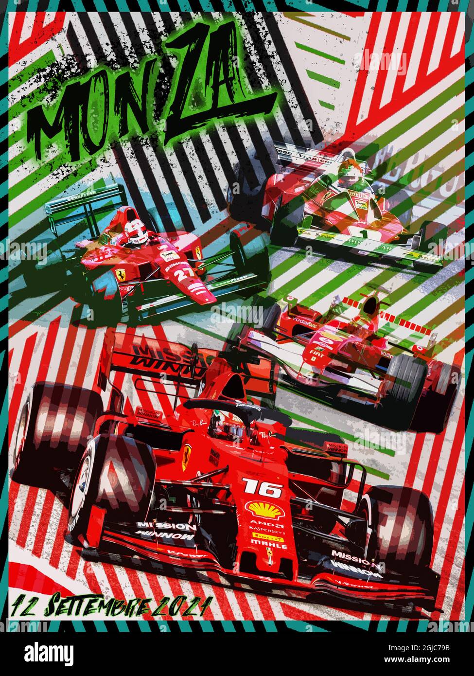 Monza Race Poster High Resolution Stock Photography and Images - Alamy