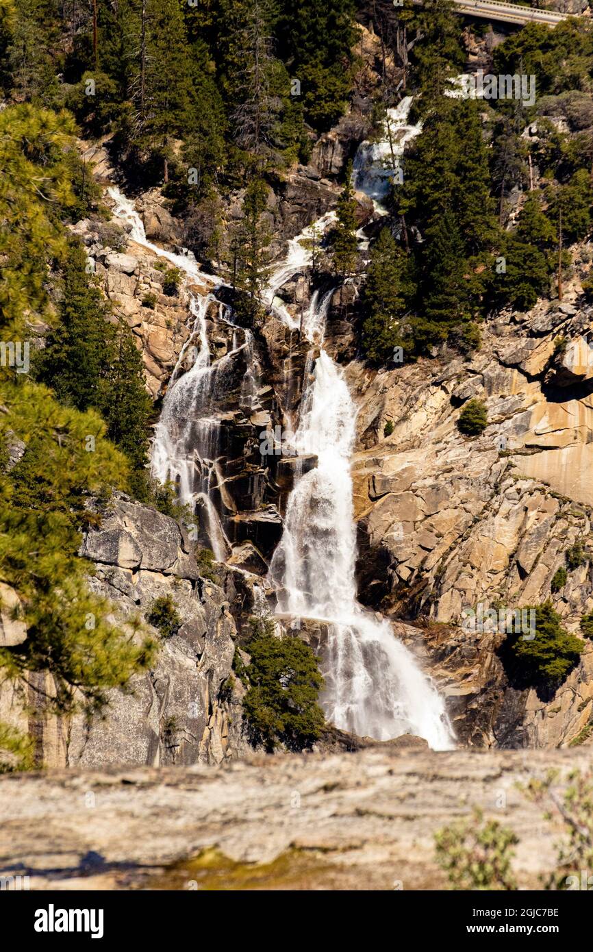 Waterfall. Yosemite, Unesco World Heritage Site, California Stock Photo ...