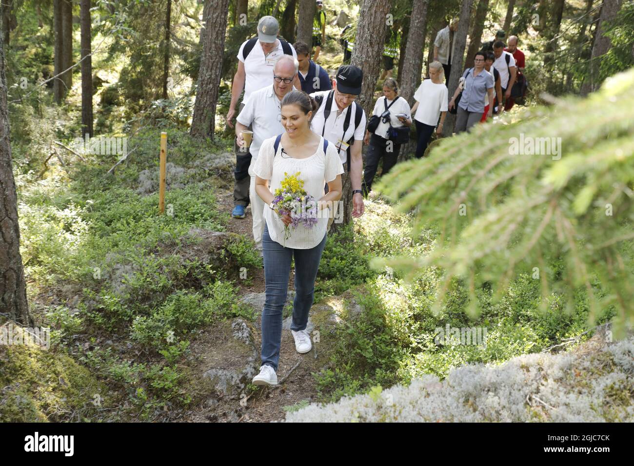 ENGELTOFTA 20190607 Crown Princess Victoria along the way to Graberget ...