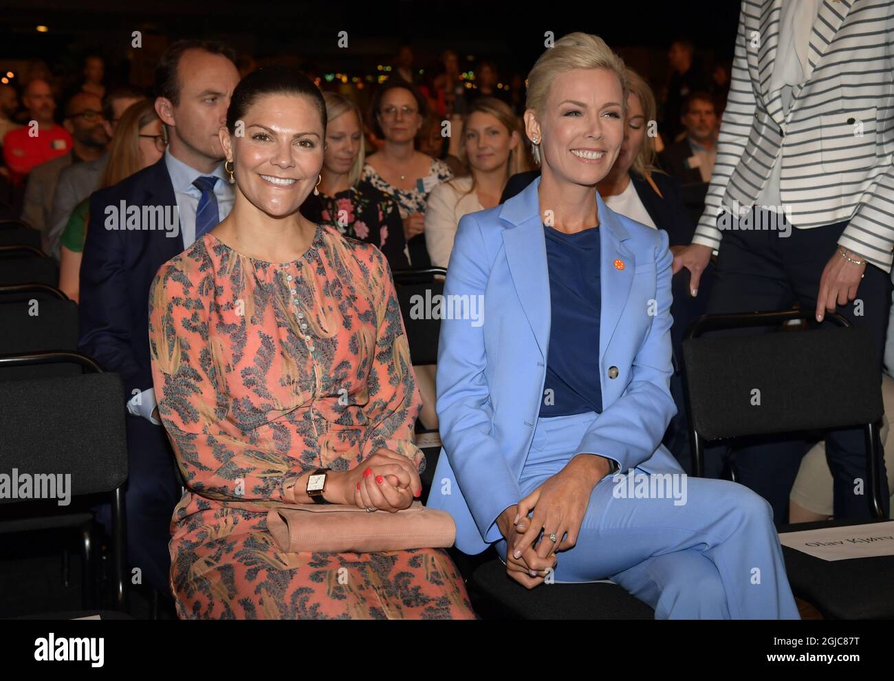 Stockholm 2019-06-13 The Swedish Crown Princess Victoria and Gunhild ...