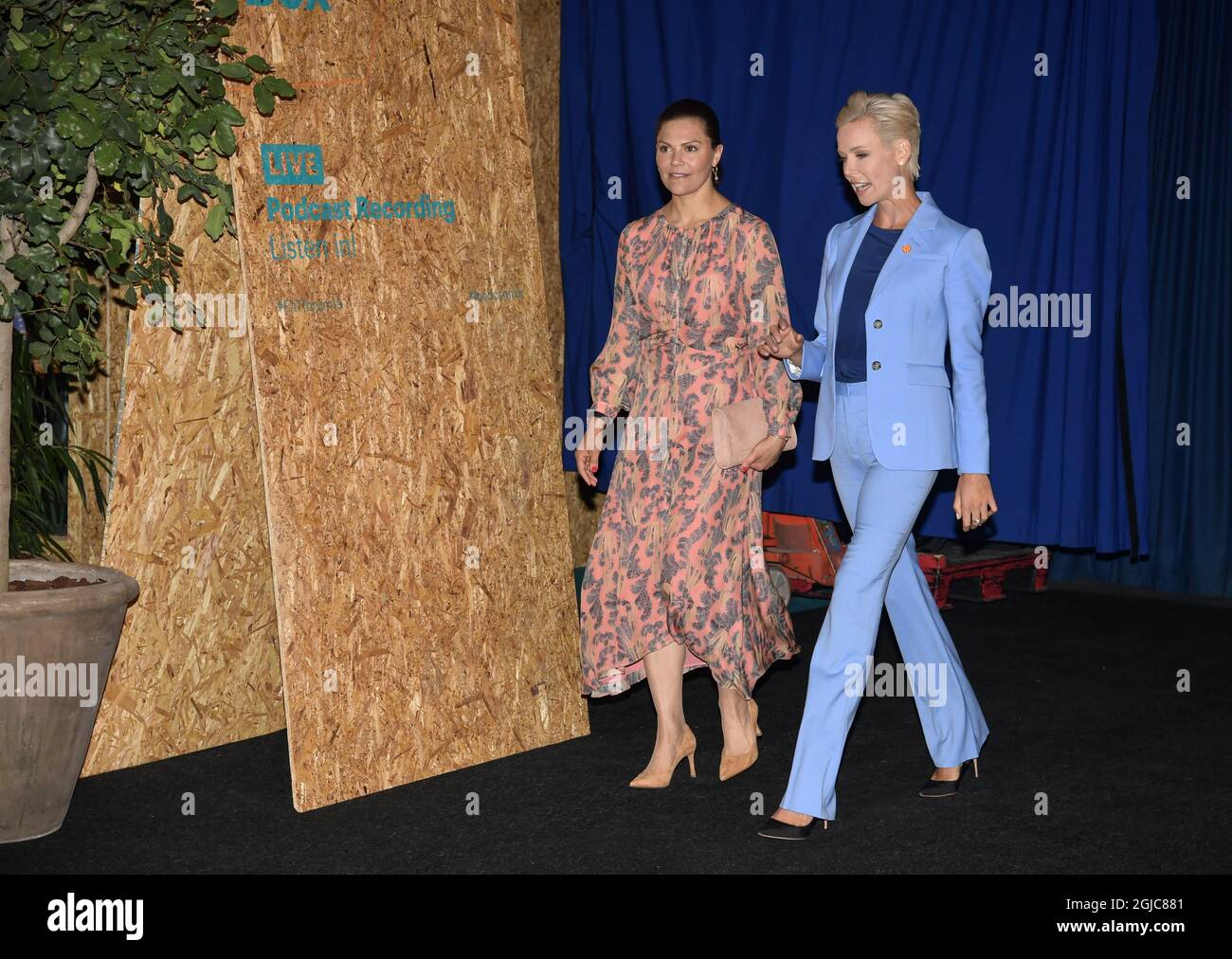 Stockholm 2019-06-13 The Swedish Crown Princess Victoria and Gunhild ...