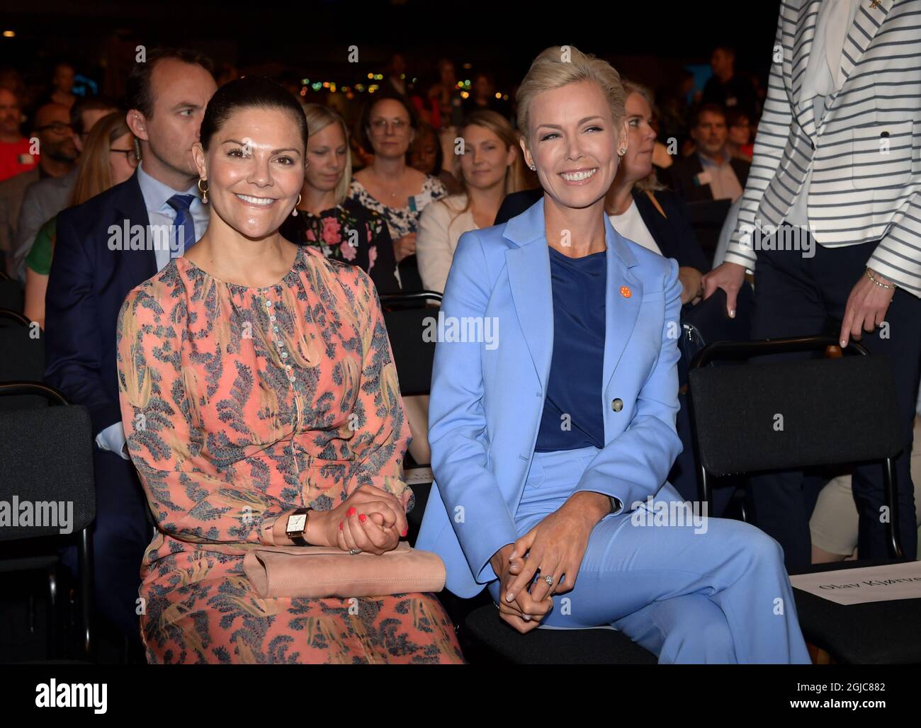 Stockholm 2019-06-13 The Swedish Crown Princess Victoria and Gunhild ...