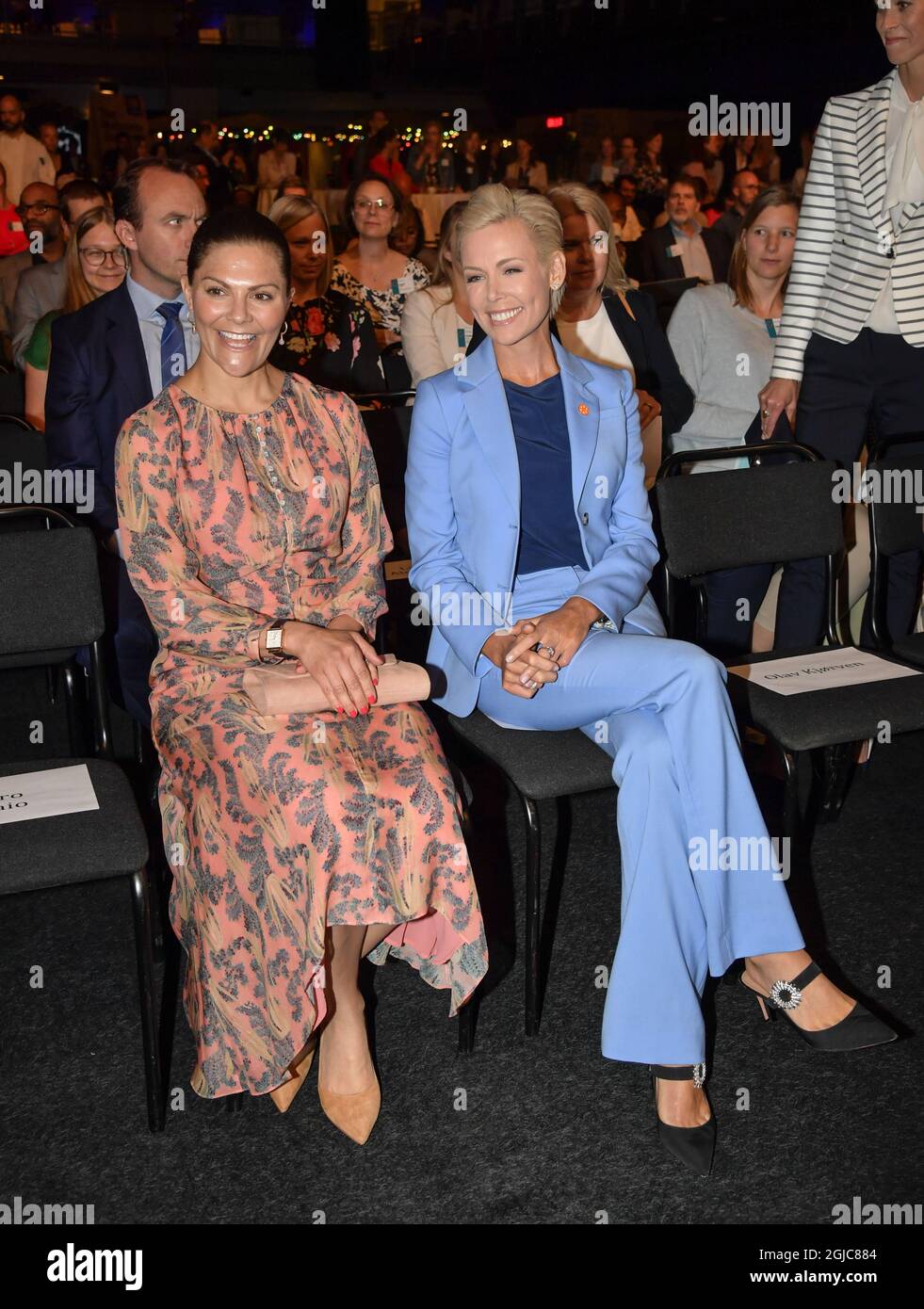 Stockholm 2019-06-13 The Swedish Crown Princess Victoria and Gunhild ...
