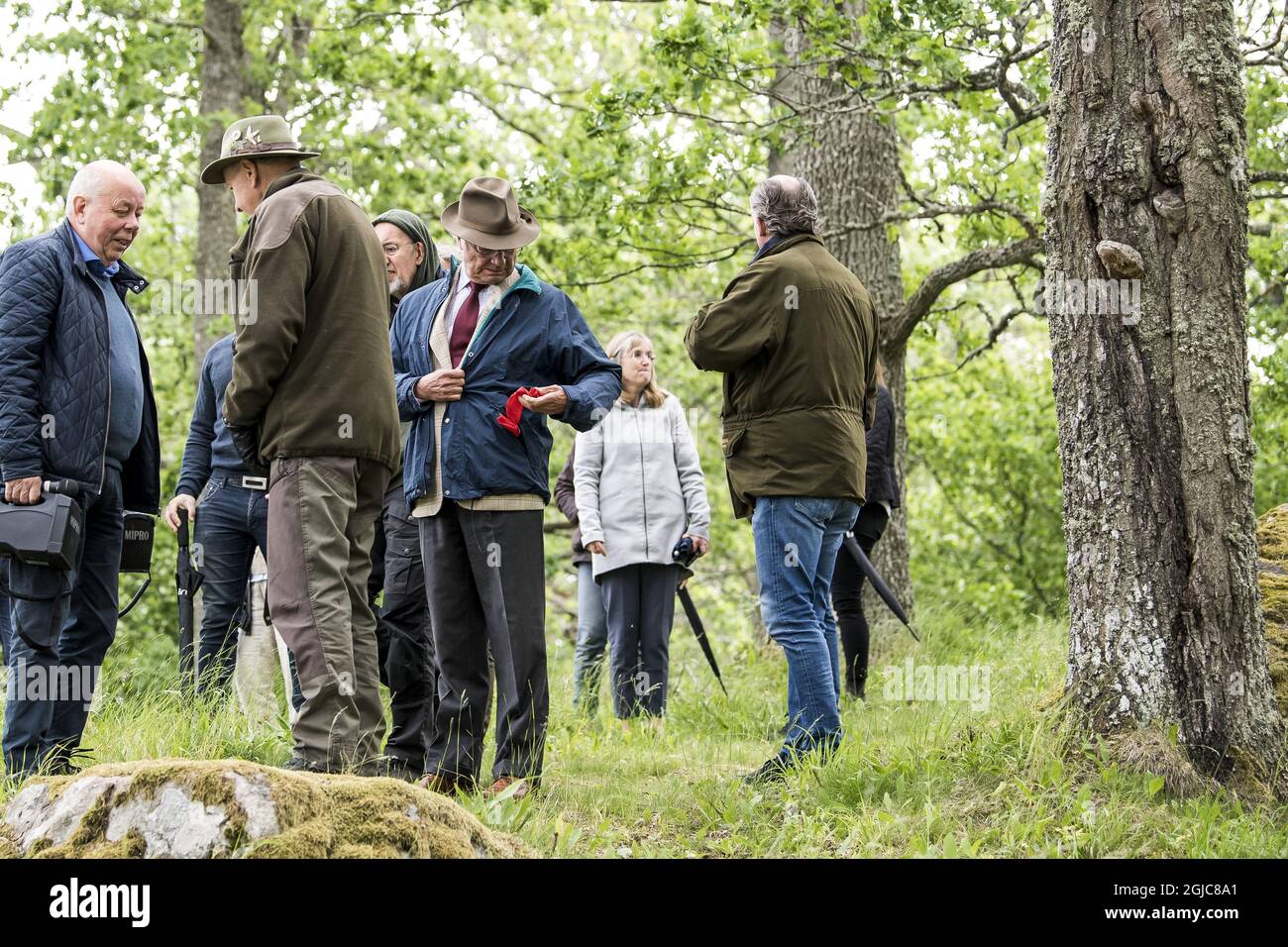 King Carl XVI Gustaf Exkursion during the day at Stenhammar Palace ...