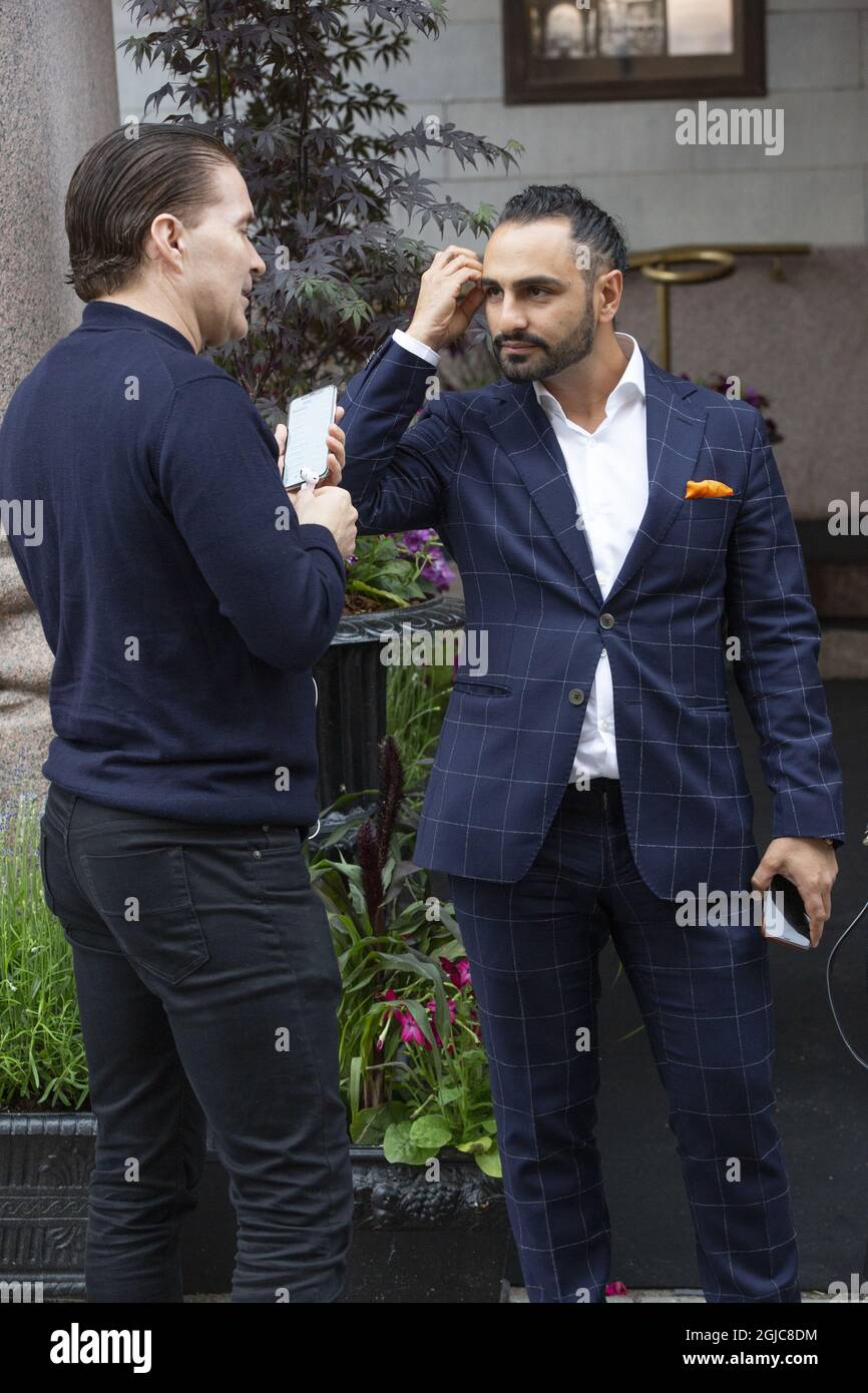 Ash Pournouri co-founder of Brilliant Minds and Martin Lorentzon, Swedish entrepreneur and co ...