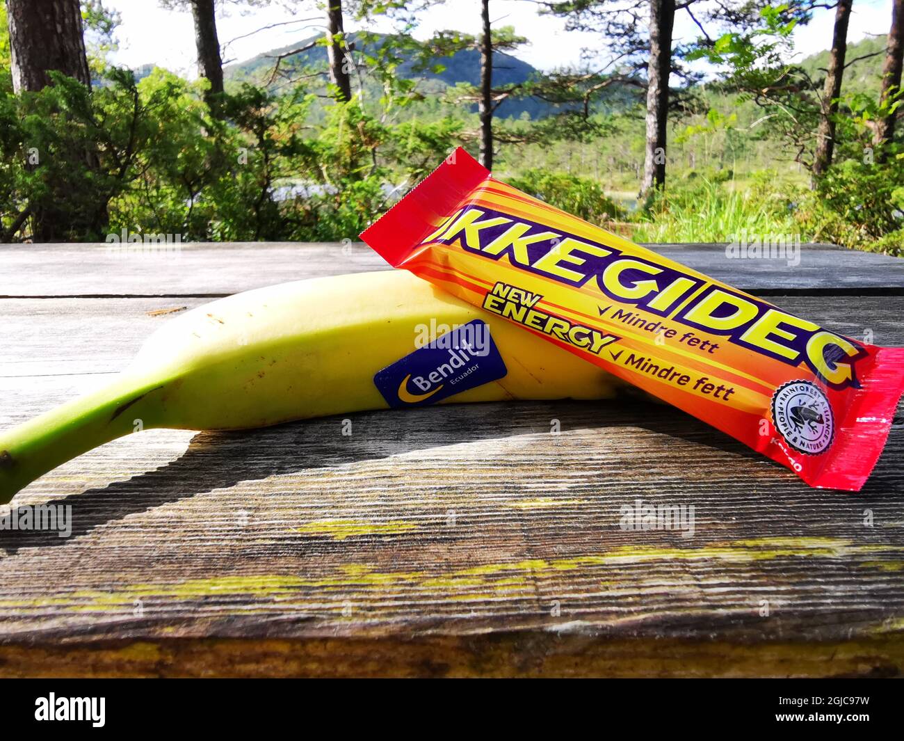 SAMNANGER, NORWAY - Aug 19, 2021: a New Energy chocolate bar from Nidar ...