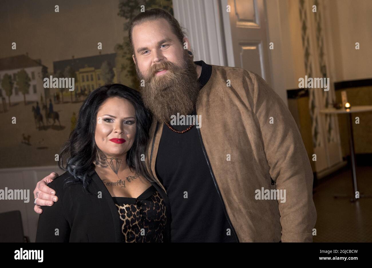 MALMO 2018-02-17 Chris Klafford and girlfriend Linda Bob Linger at the ...
