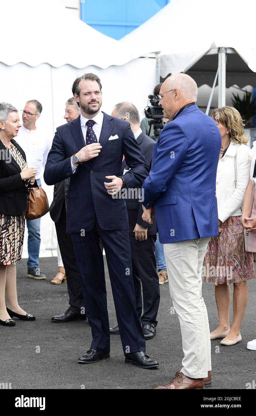 Prince Felix of Luxembourg and Thomas Carlzon, mayor of Kalmar, attend ...