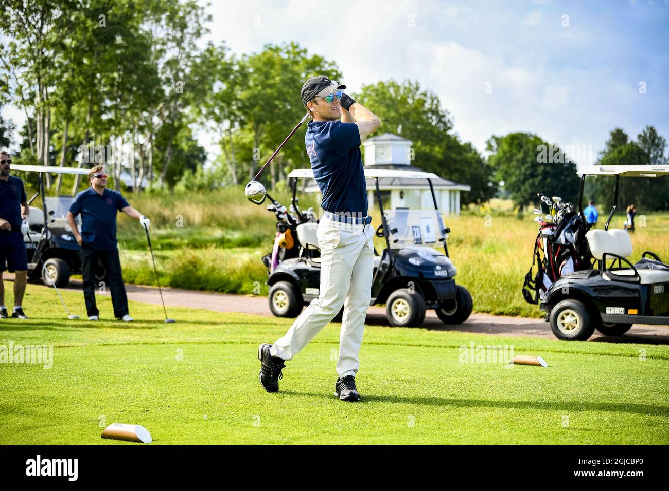 Prince Daniel participated in the Victoria golf tournament at Ekerum ...