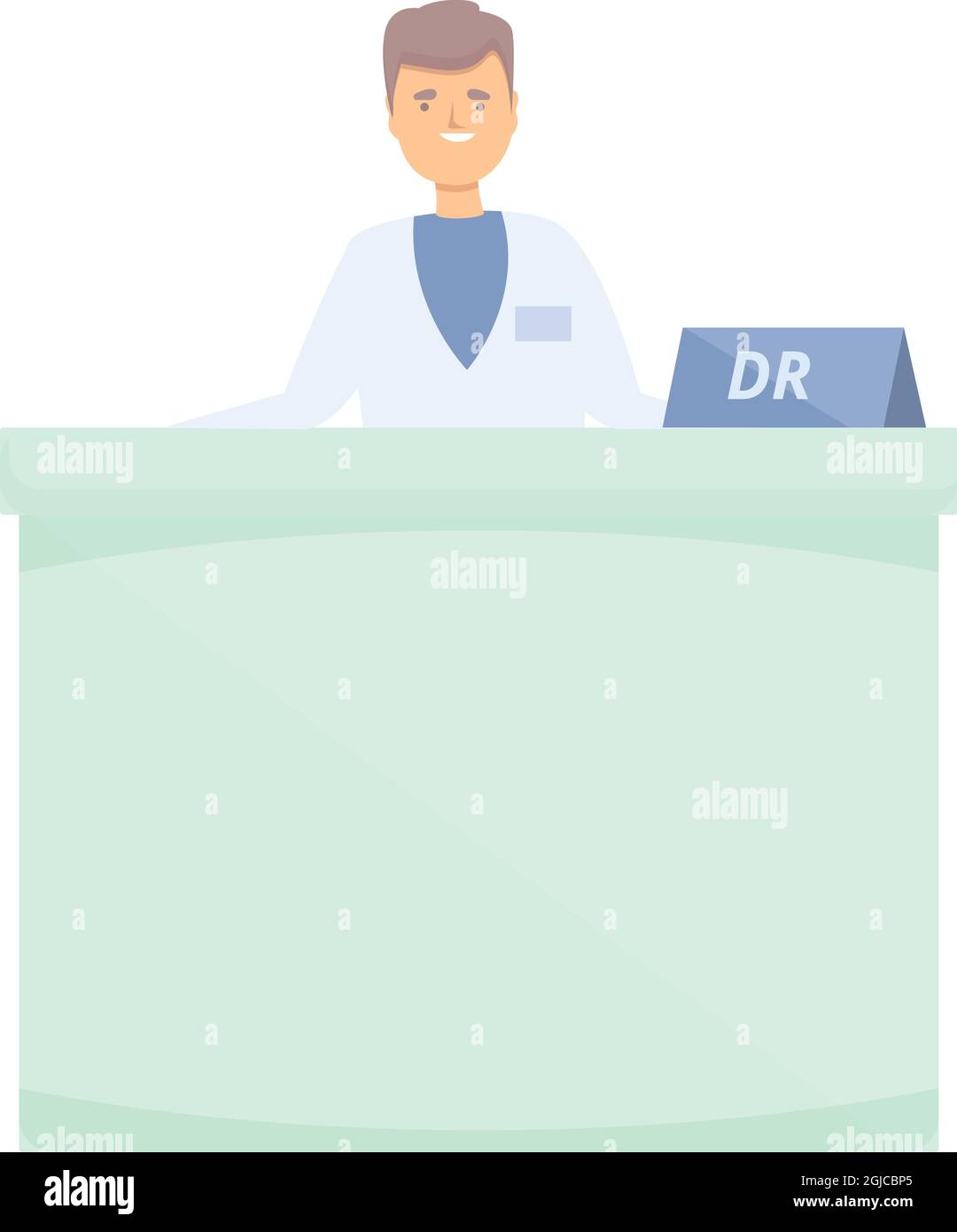 Doctor reception icon cartoon vector. Hospital patient. Medicine clinic ...