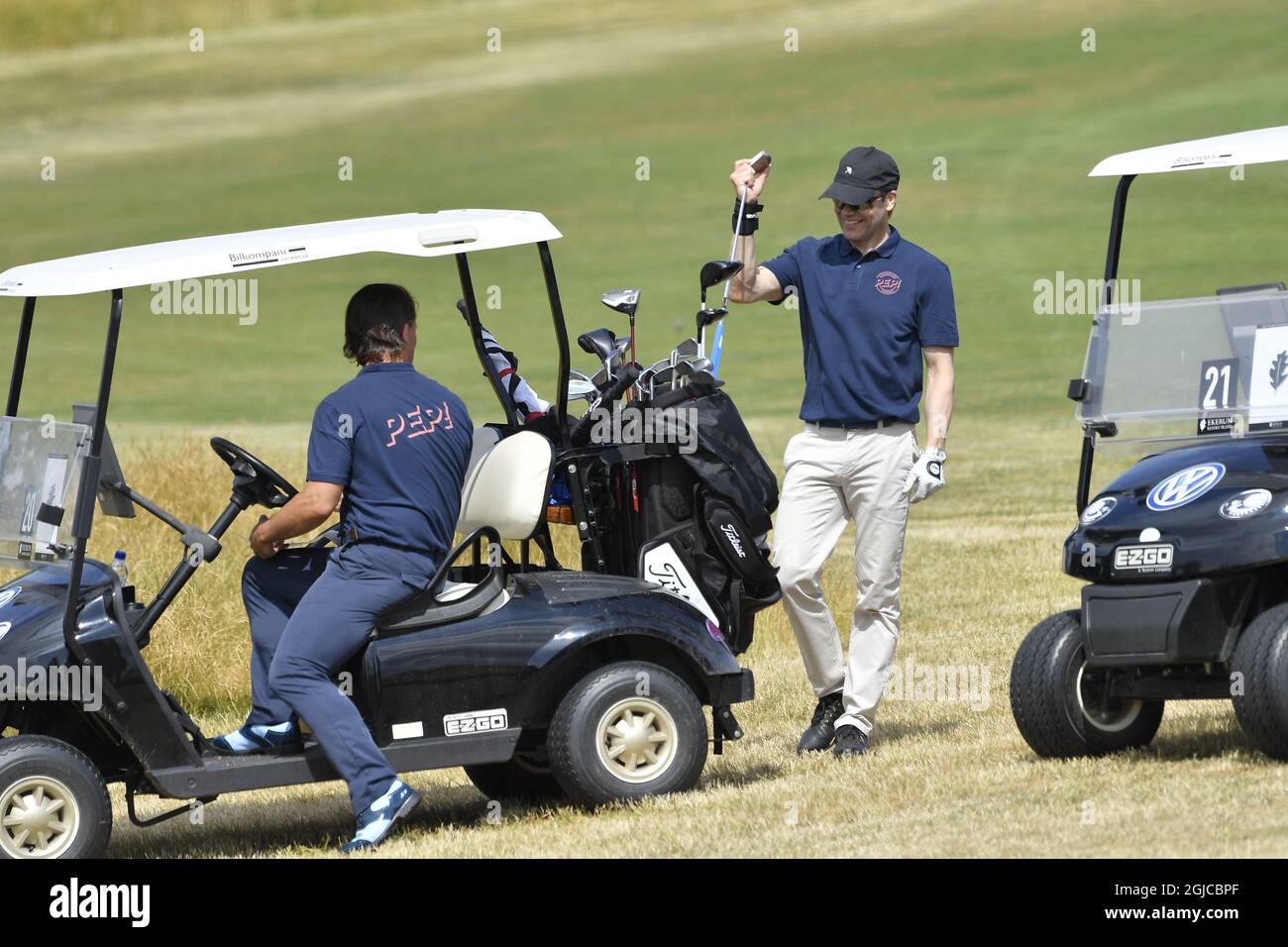 Prince Daniel participated in the Victoria golf tournament at Ekerum ...