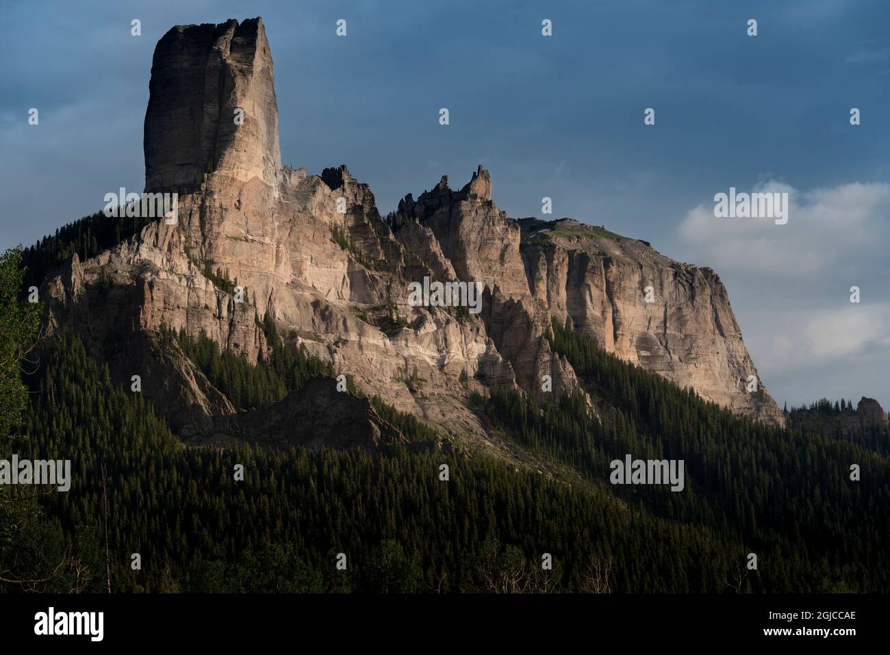 Colorado chimney rock courthouse mountain hi-res stock photography and images - Alamy