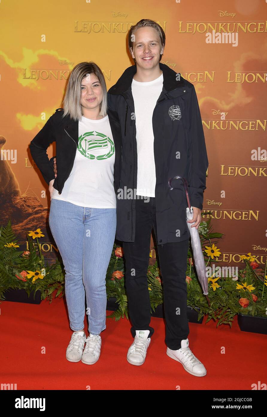 Jade Classon, Valter SkarsgÃ¥rd, Premiere of The Lion King in Stockholm ...