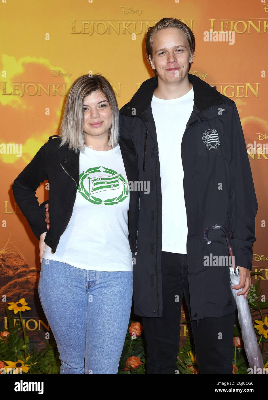 Jade Classon, Valter SkarsgÃ¥rd, Premiere of The Lion King in Stockholm ...