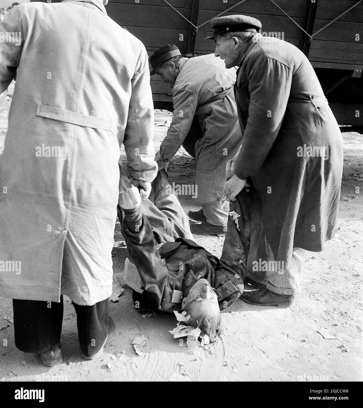BUDAPEST 1956 A killed Hungarian secret policeman of AVO, working for ...