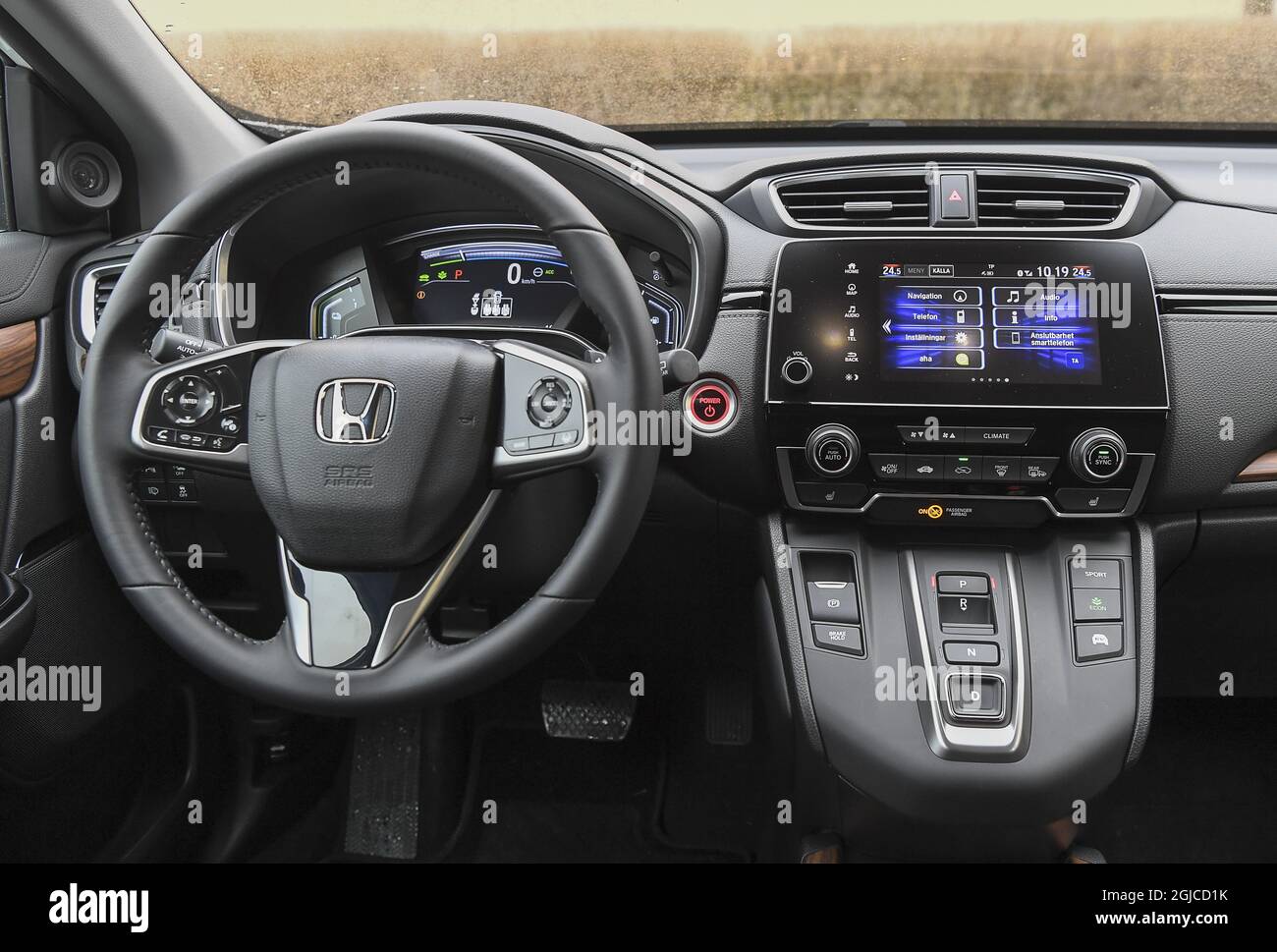 Honda CR-V hybrid. street road vehicle traffic communication transport ...