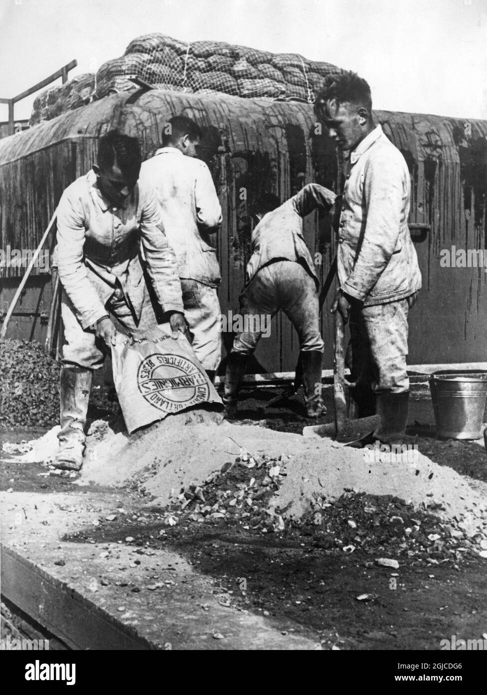 ATLANTIC COAST, FRANCE 1940-1944 Members of the Reich Labour Service ...