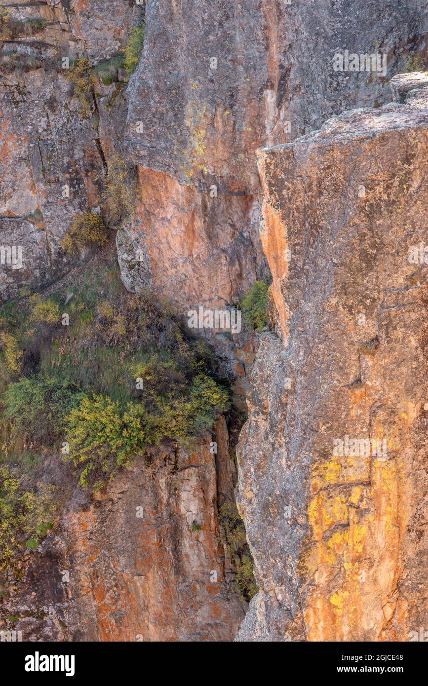 USA, Colorado, Black Canyon of the Gunnison National Park, Eroded ...