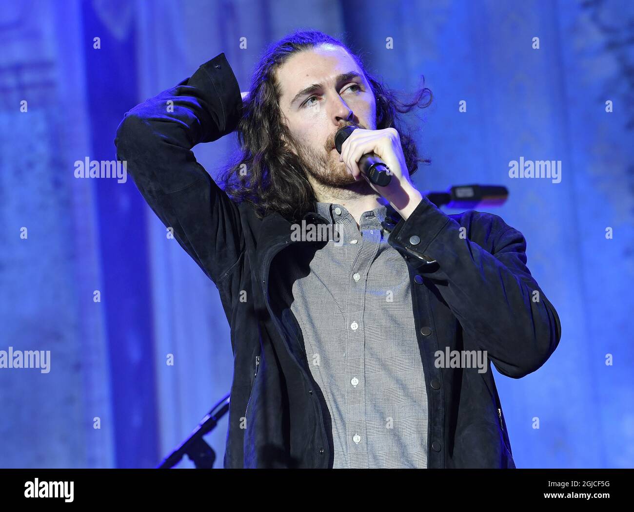 Hozier - Andrew Hozier-Byrne, in concert, Grona Lund, Stockholm, Sweden, 2019-08-20 (c) Karin TÃ ...