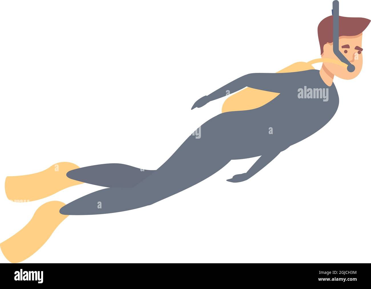 Scuba swimmer icon cartoon vector. Sea diver. Sport diving Stock Vector ...