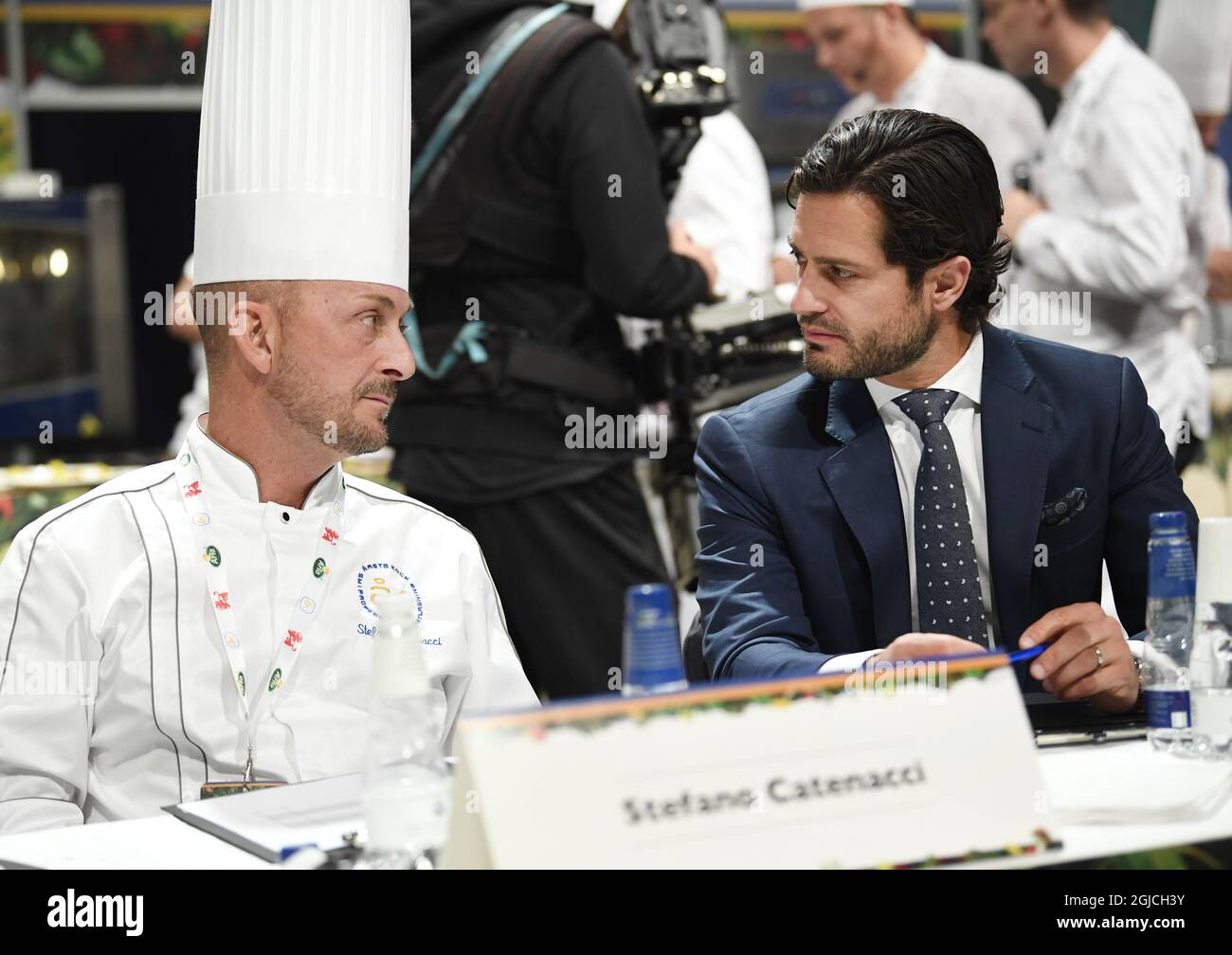 STOCKHOLM 2019-09-13 Jury members Stefano Catenacci and Prince Carl ...
