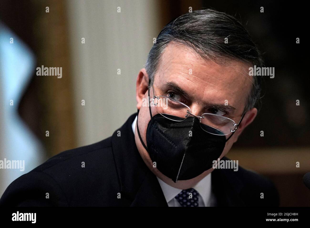 Mexican Foreign Secretary Marcelo Ebrard attends the U.S.-Mexico High ...